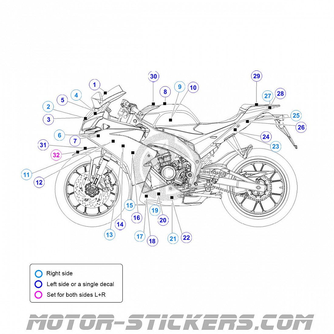 Aprilia RS 125 Replica 2019 decals