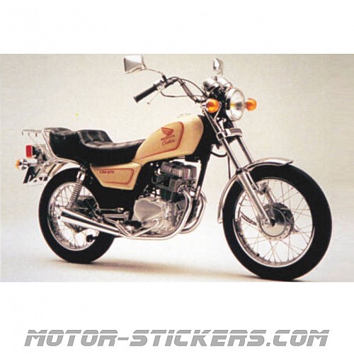 Honda CM 125 Custom 1992 decals
