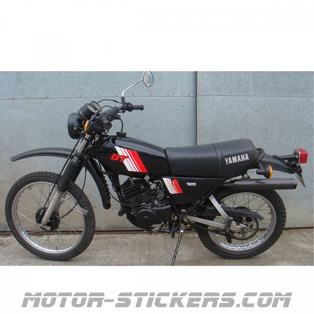 Yamaha DT 125MX '79-1980 autocollants