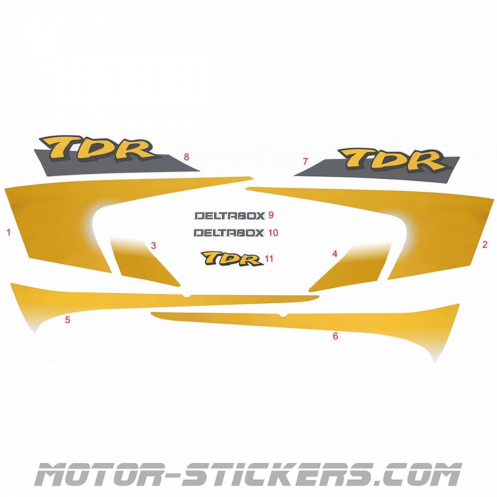 Yamaha TDR 125 2001 autocollants