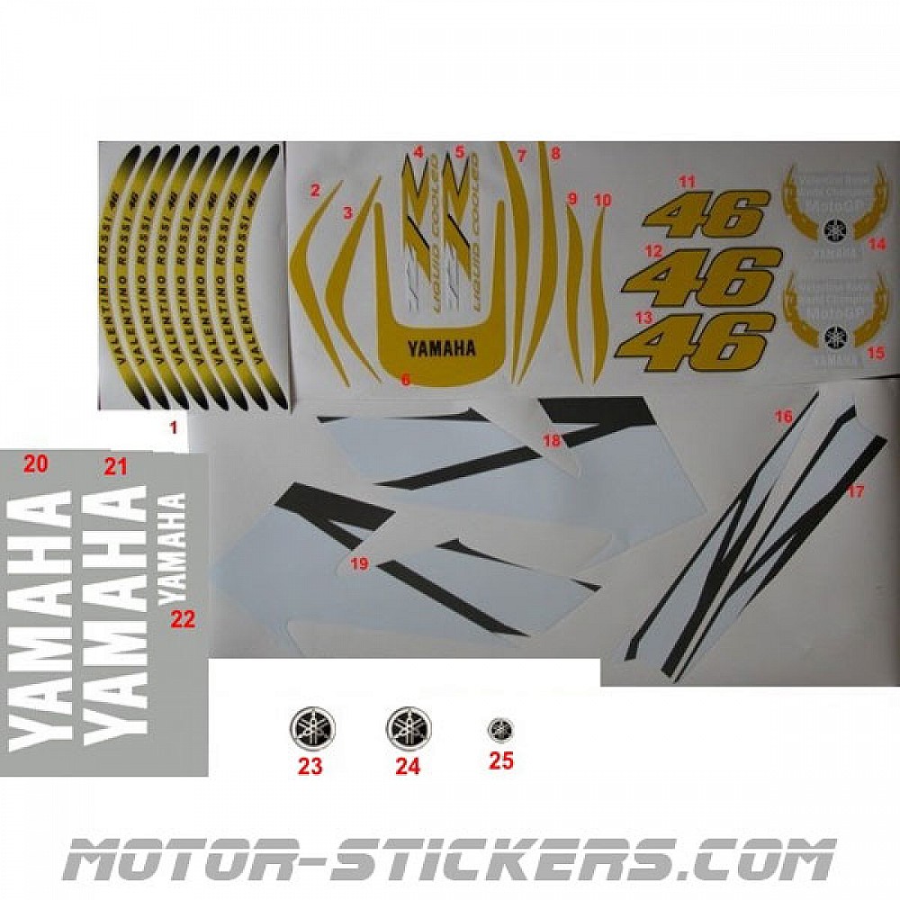 Yamaha TZR 50 '05-2006 decals