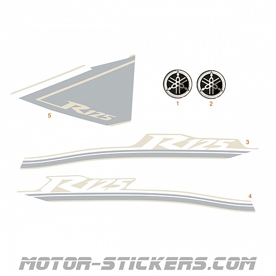 Yamaha YZF 125R 2008 decals
