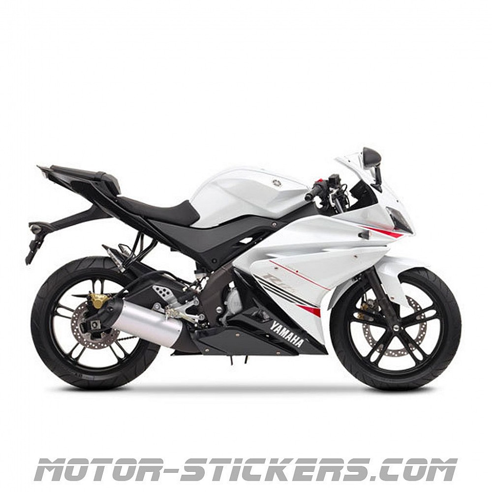 Yamaha YZF 125R 2011 decals