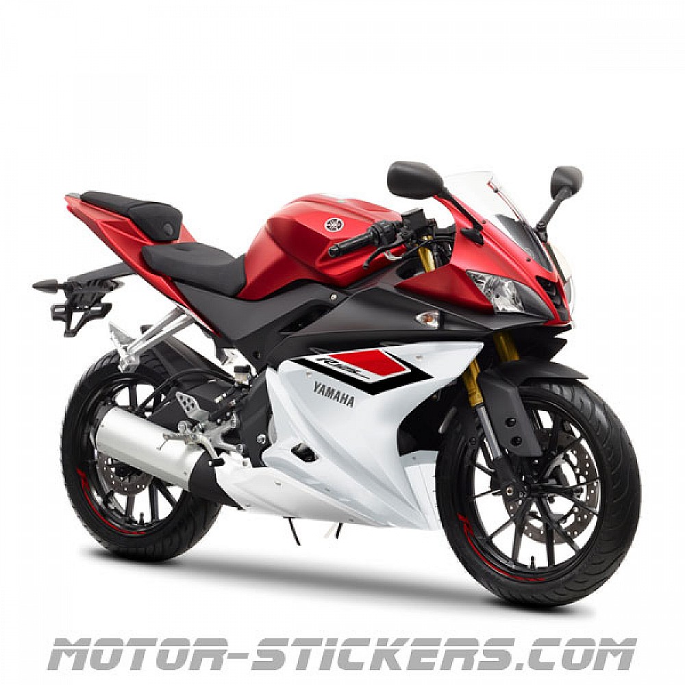 Yamaha YZF 125R 2015 autocollants