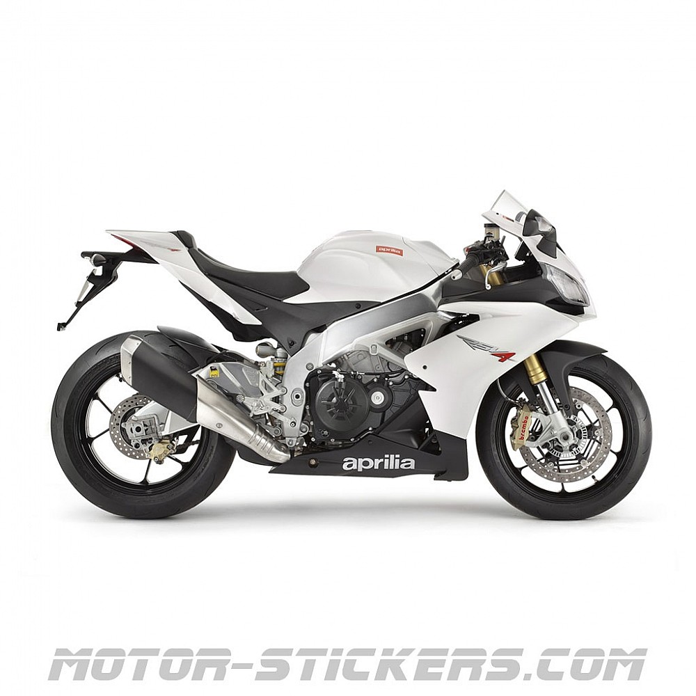 Aprilia RSV4 1000R 2012 decals