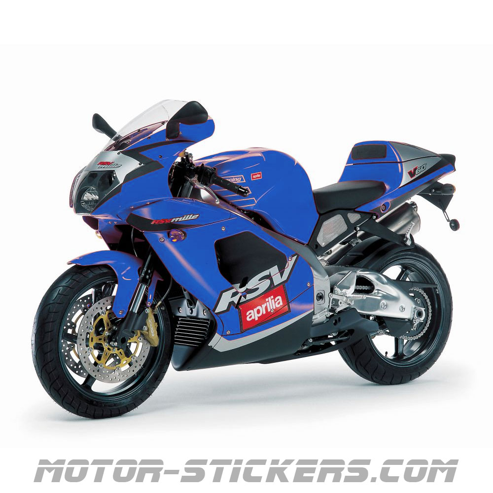Aprilia RSV 1000 Mille 2001 autocollants