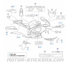 Aprilia RSV 1000 Mille 2002 decals