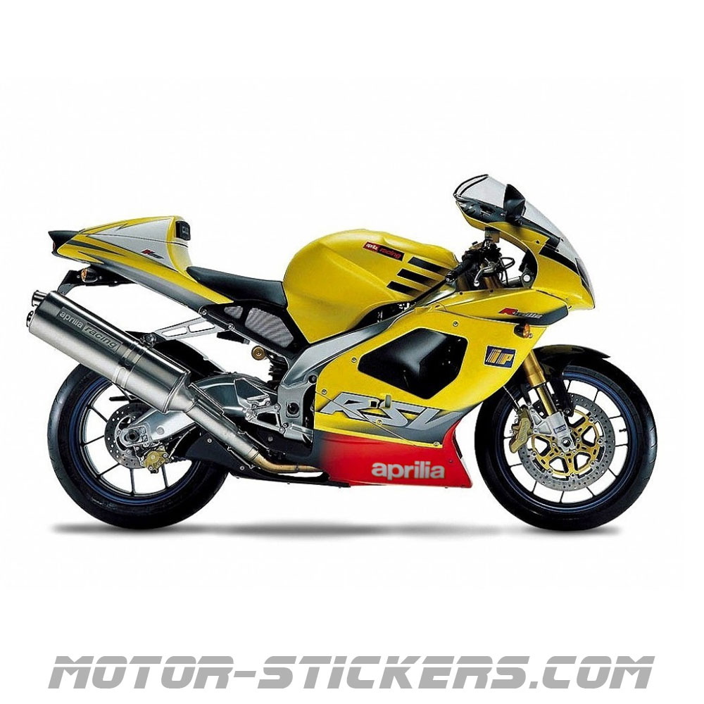 Aprilia RSV 1000R Mille 2002 decals