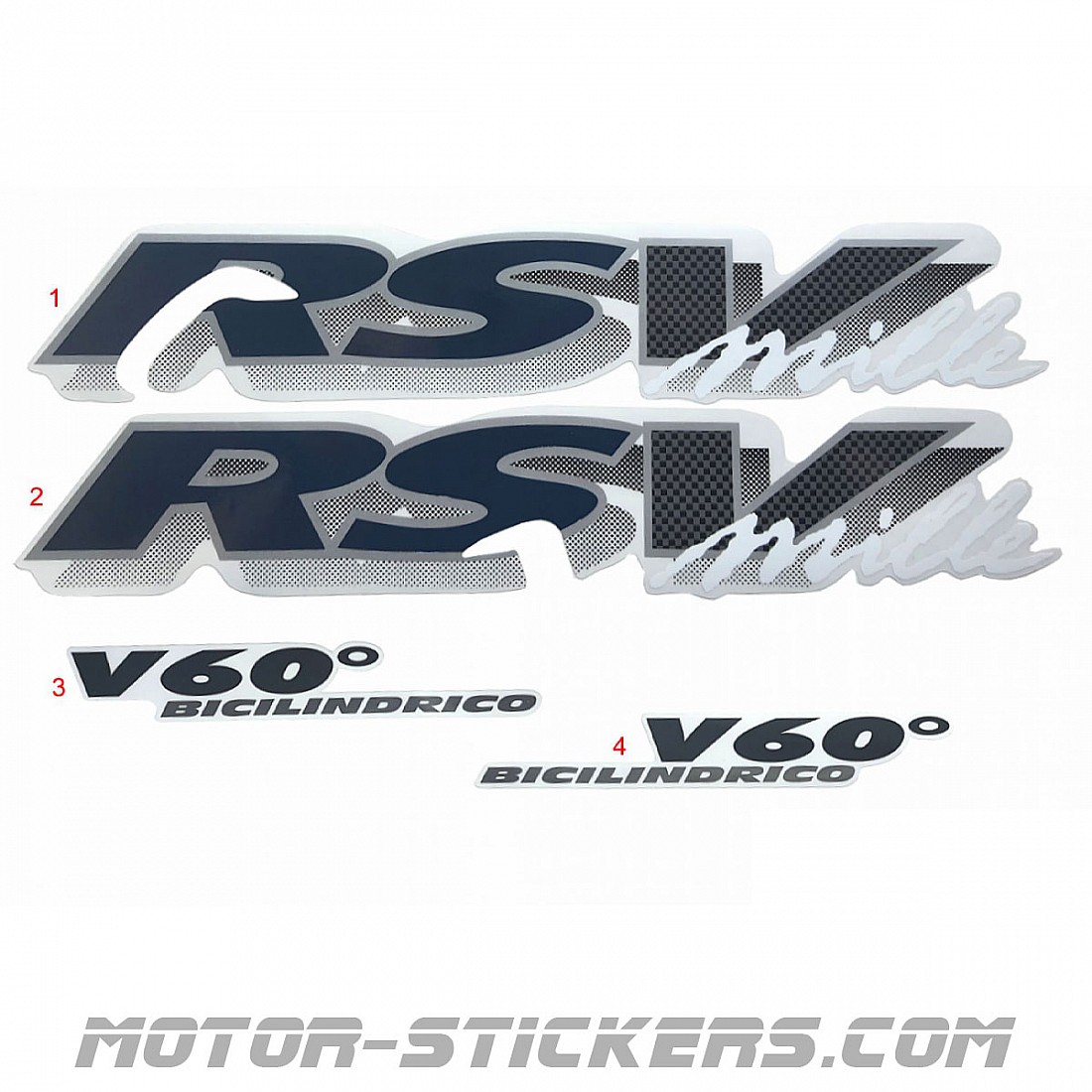Aprilia RSV 1000 Mille 1999 decals