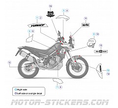 Aprilia Tuareg 660 2022 decals