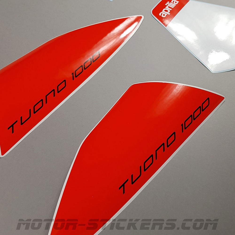 Aprilia Tuono 1000 R 2008 decals