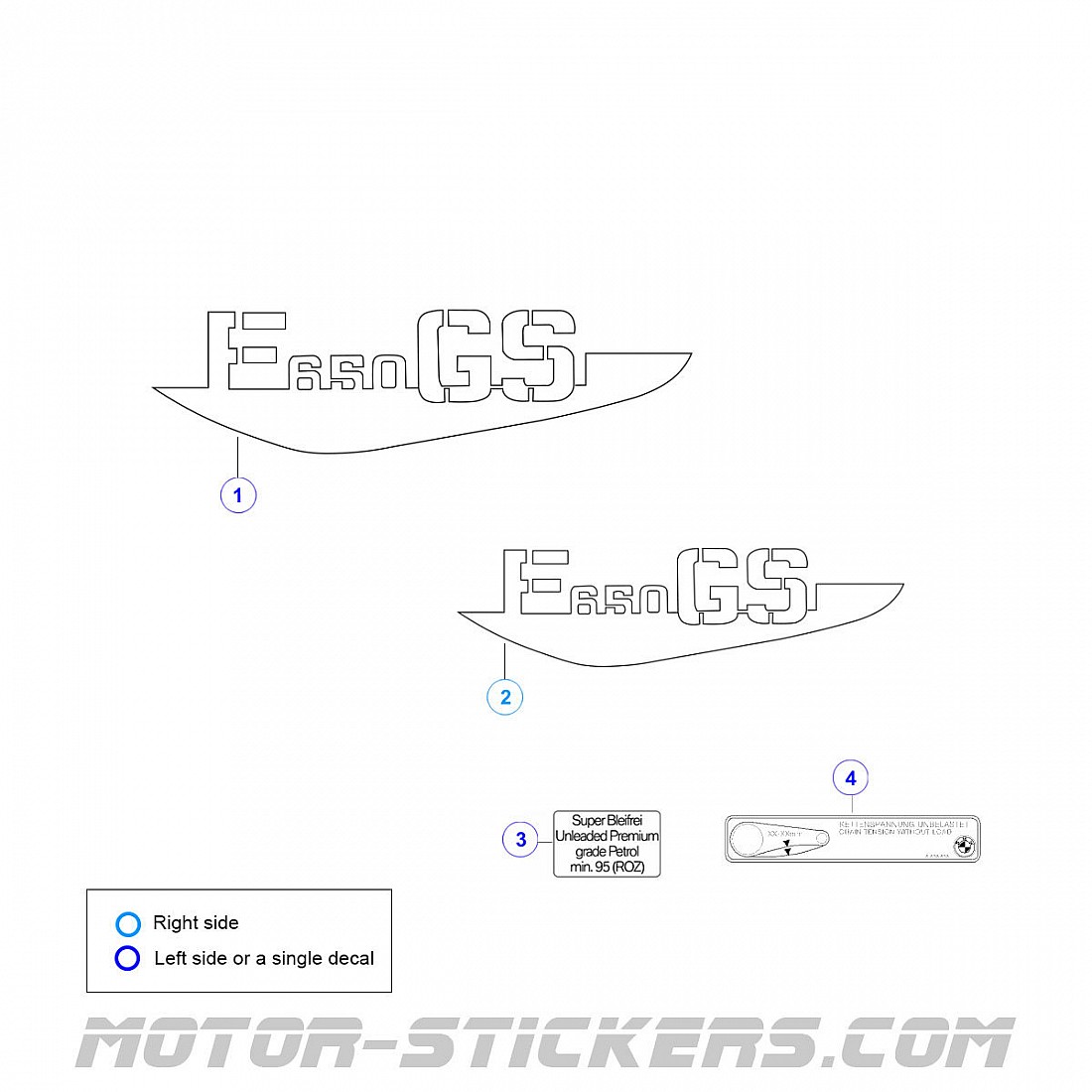 BMW F 650 GS 2004 decals