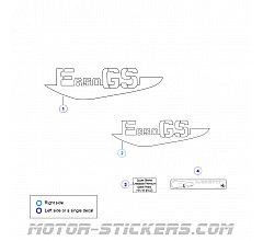 BMW F 650 GS 2006 decals