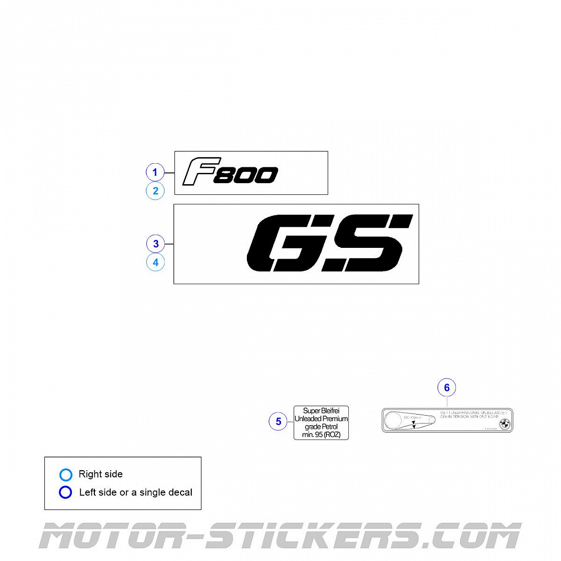 BMW F 800 GS 2008 decals