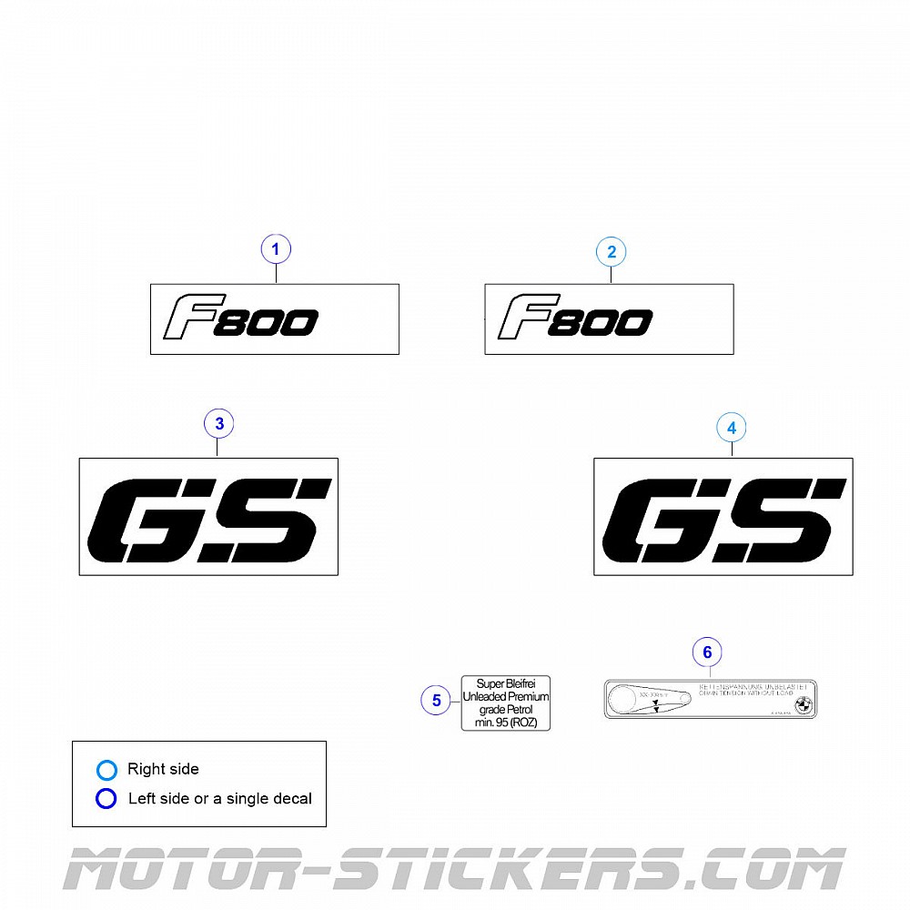 BMW F 800 GS 2011 decals