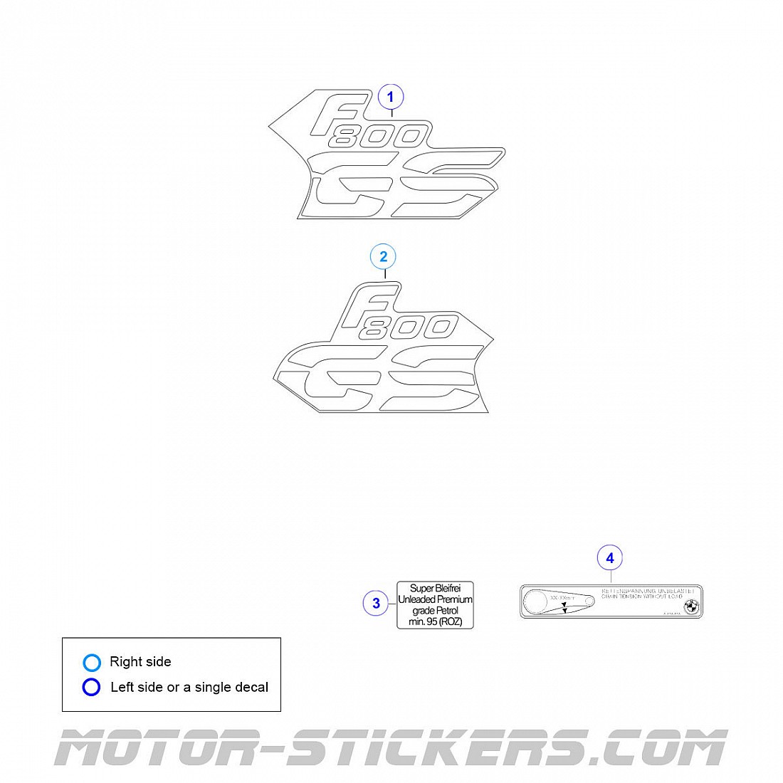 BMW F 800 GS 2013 decals