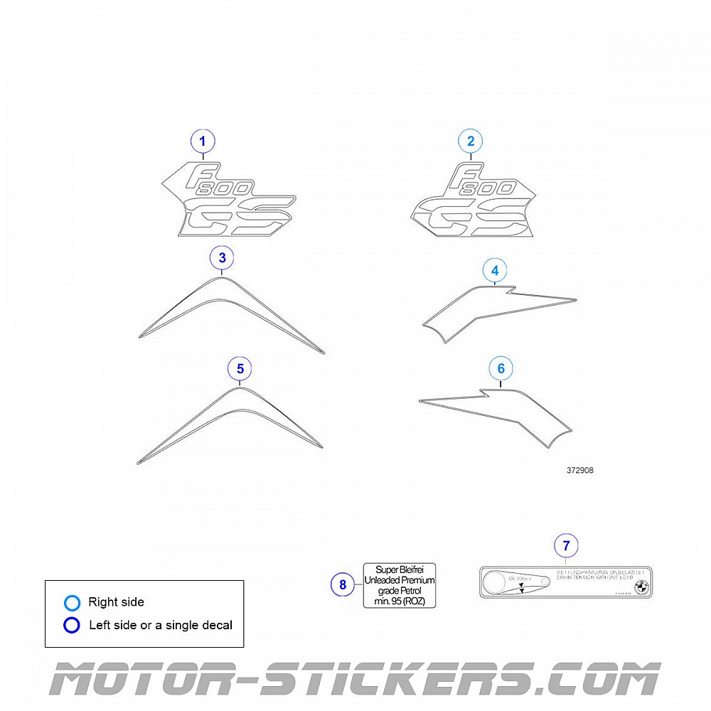 BMW F 800 GS 2015 decals