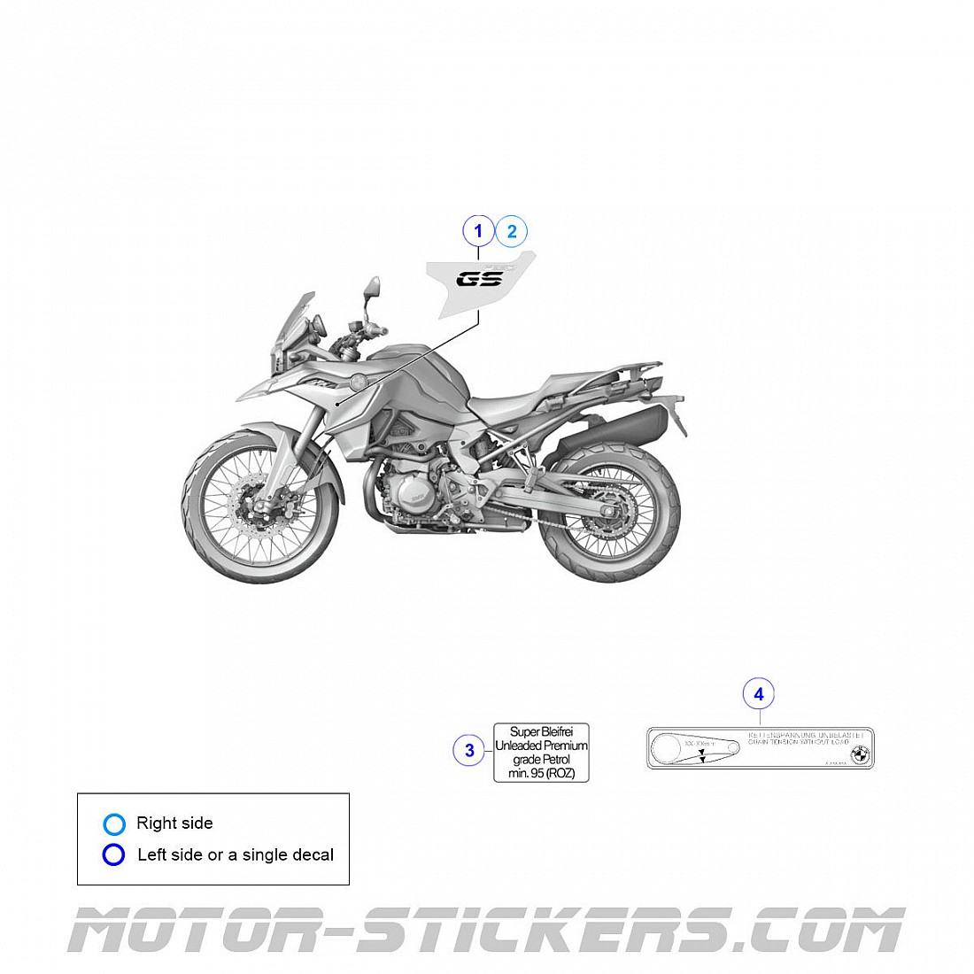 BMW F 850GS 2019 decals
