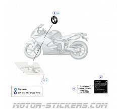 BMW K 1300 S 2013 decals