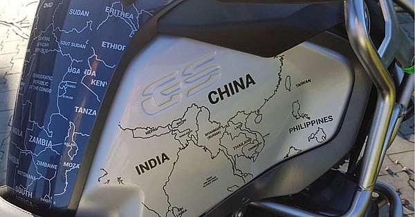 BMW R 1200 GS World Map 2016 autocollants