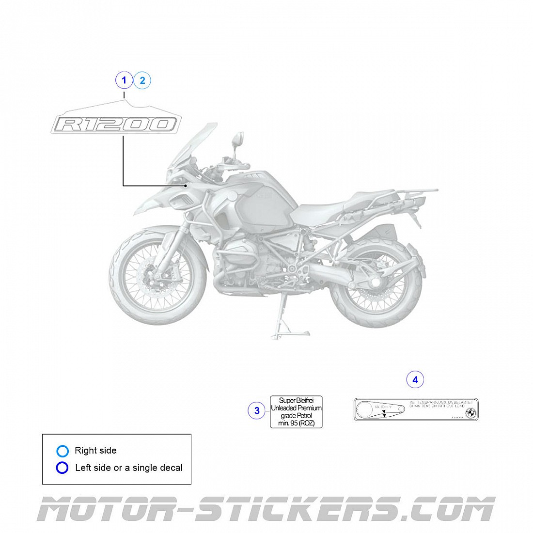 BMW R 1200 GS Adventure 2014 decals