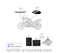 BMW R 1250 GS 2022 autocollants