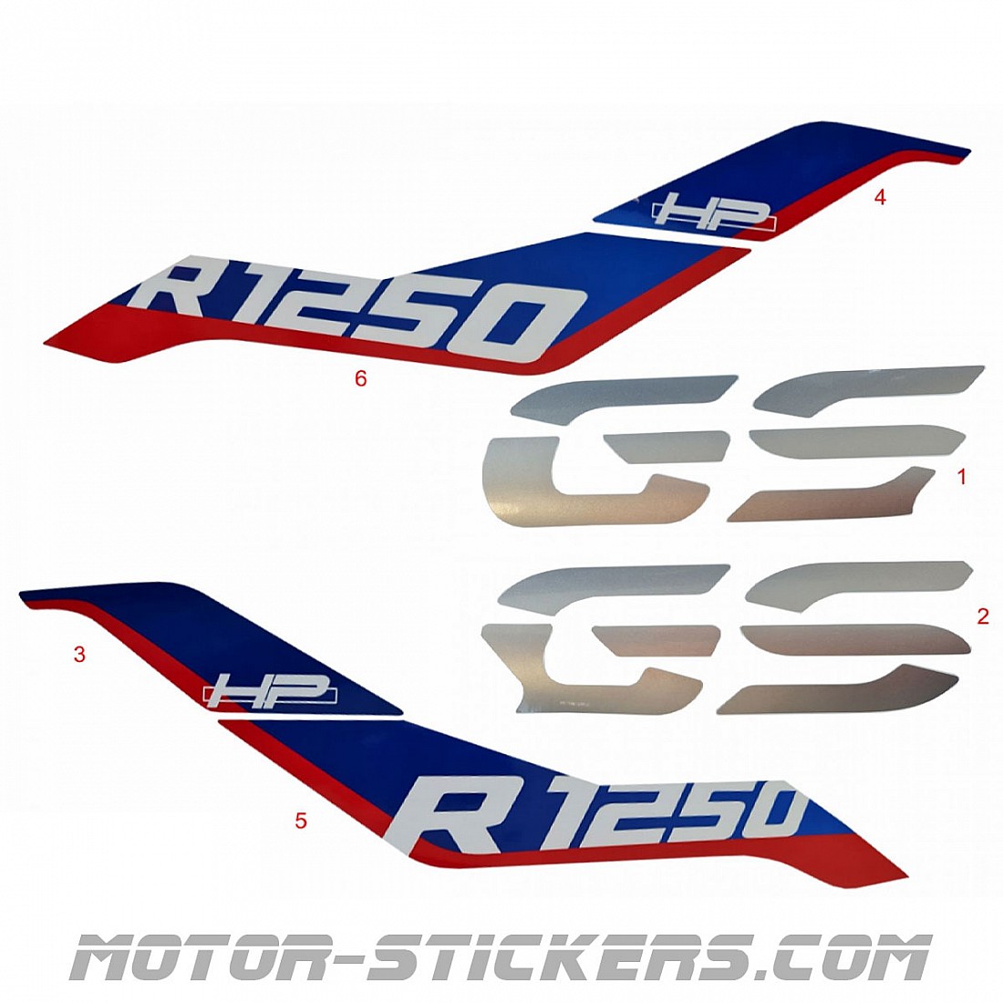 BMW R 1250 GS HP 2020 decals