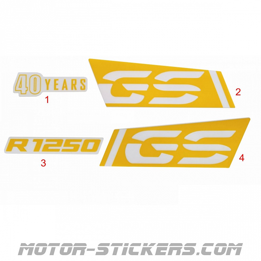 BMW R 1250 GS Adventure 40 Years Edition 2021 decals