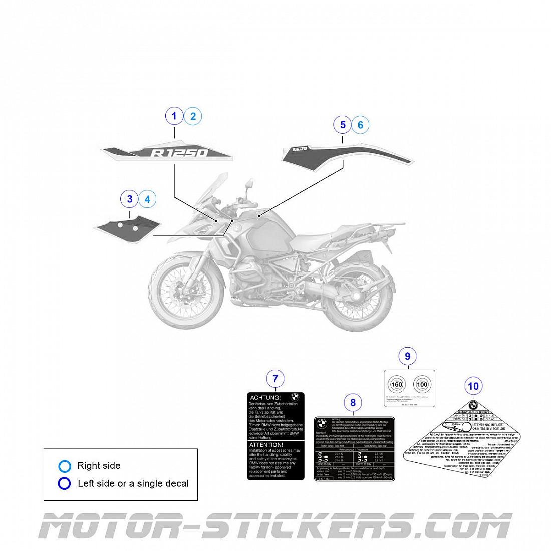 BMW R 1250 GS Adventure 2021 decals
