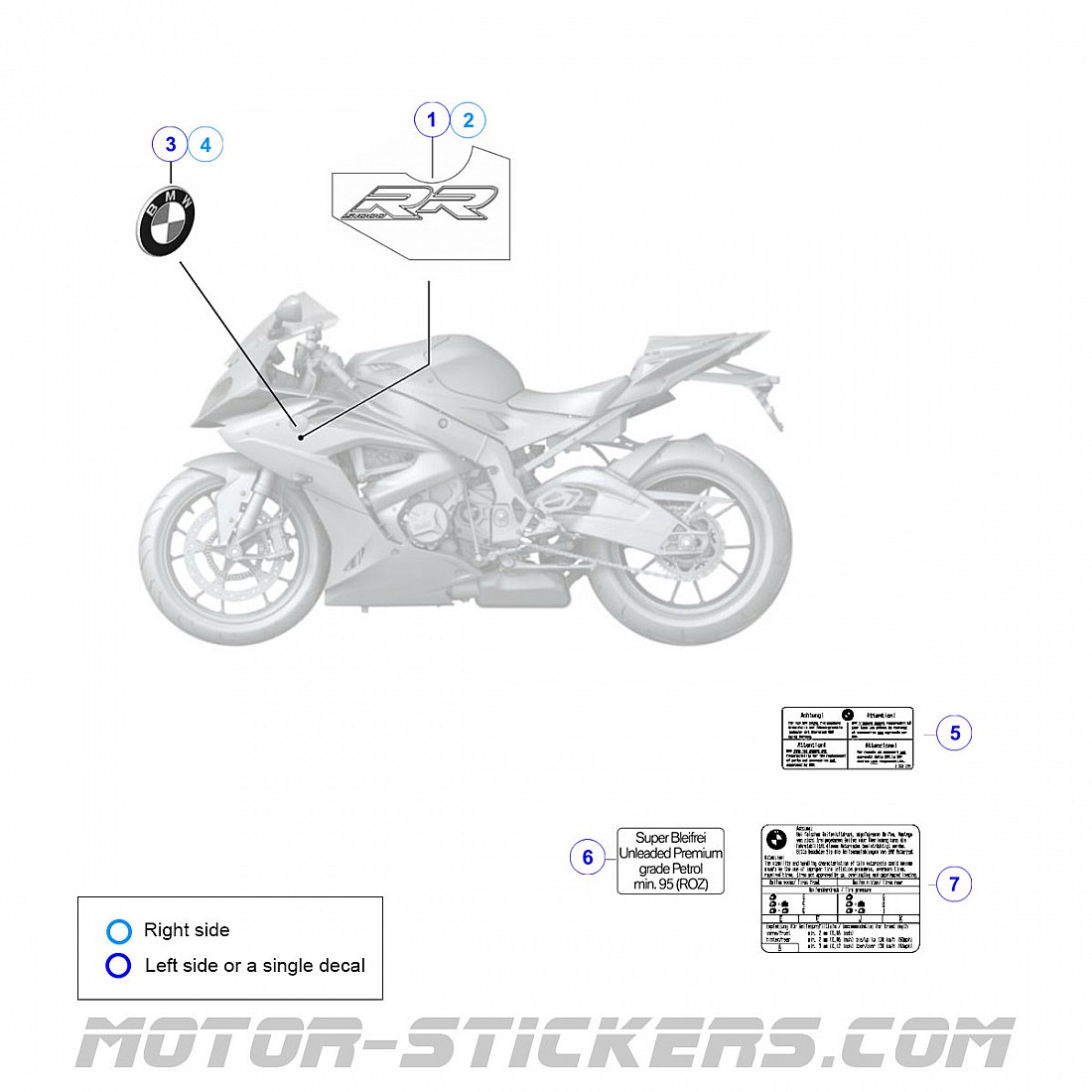 BMW S 1000 RR 2014 decals