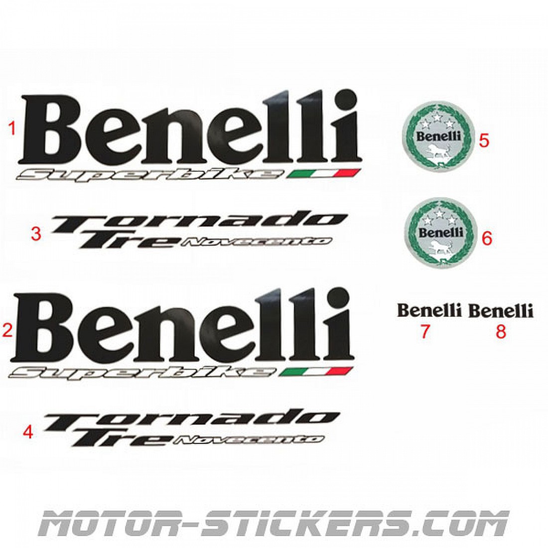 Benelli Tornado 900 RS 2003 decals