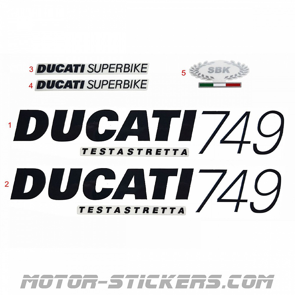 Ducati 749 '03-2007 stickers