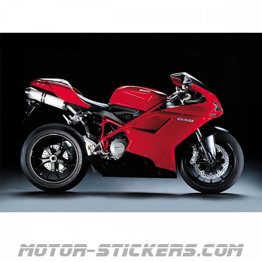 Ducati 848 2010 pegatinas