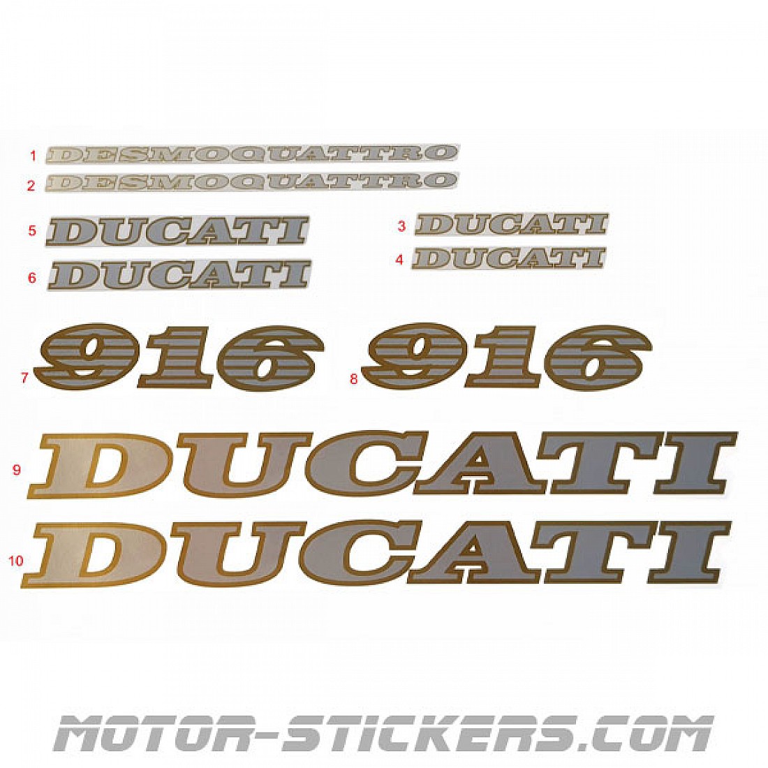 Ducati 916 '94-1998 decals