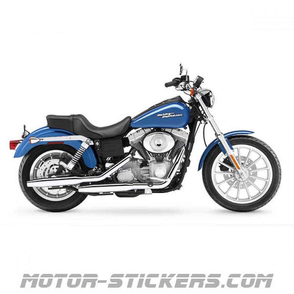 Harley Davidson Dyna Super Glide '06-2007 decals