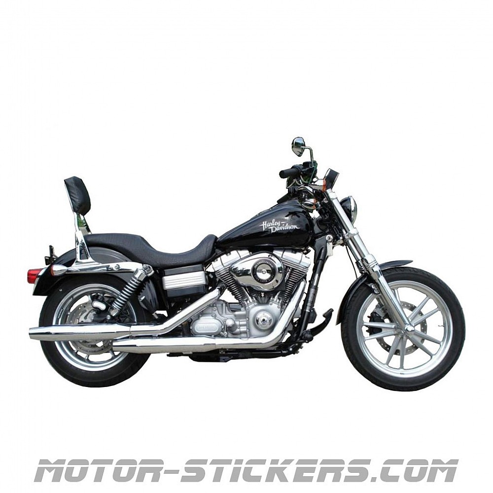 Harley Davidson Dyna Super Glide 2009 decals