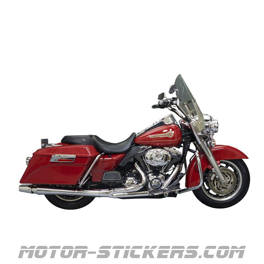 Harley Davidson Electra Ultra Glide Firefighter 2007 decals