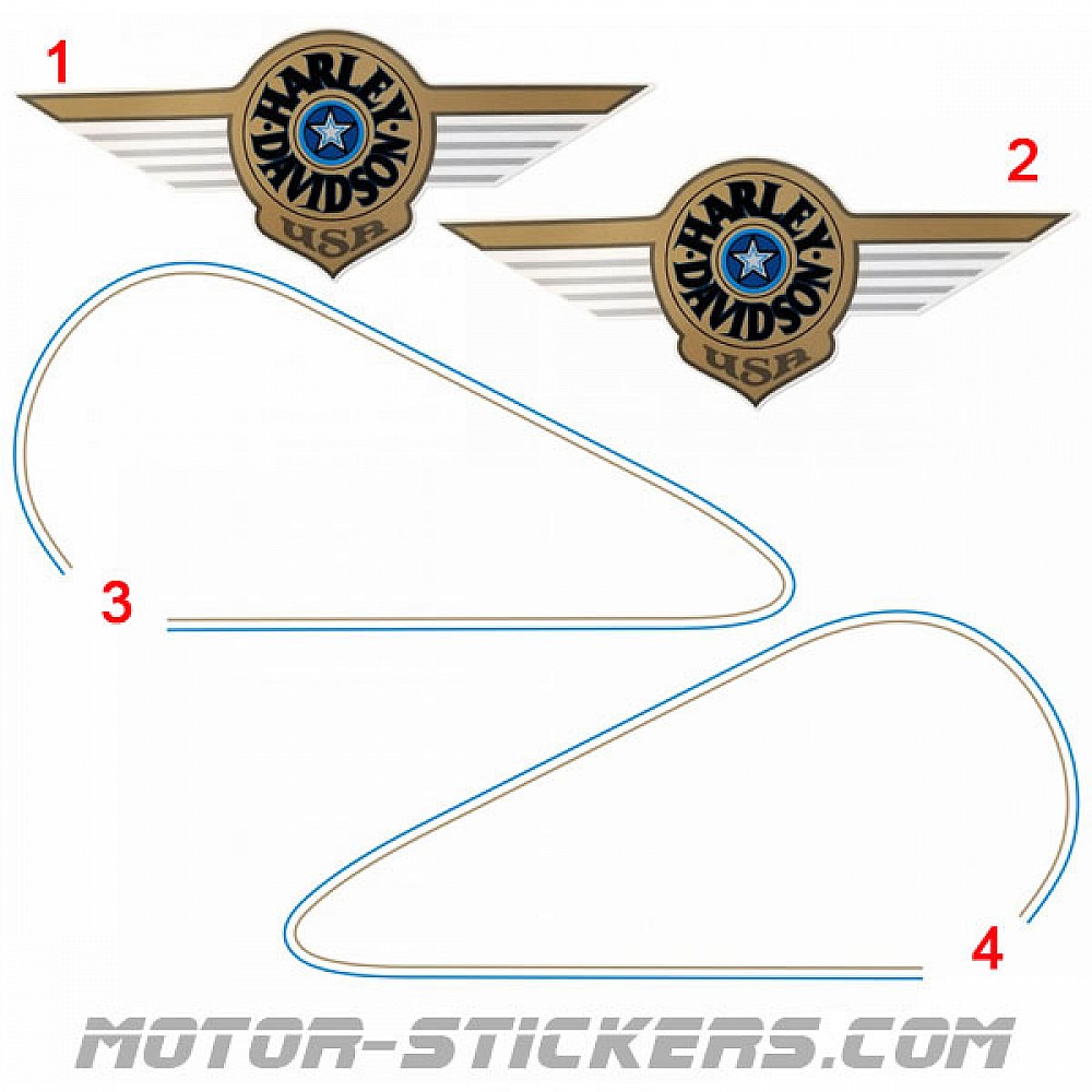 Harley Davidson Fat Boy 2004 decals
