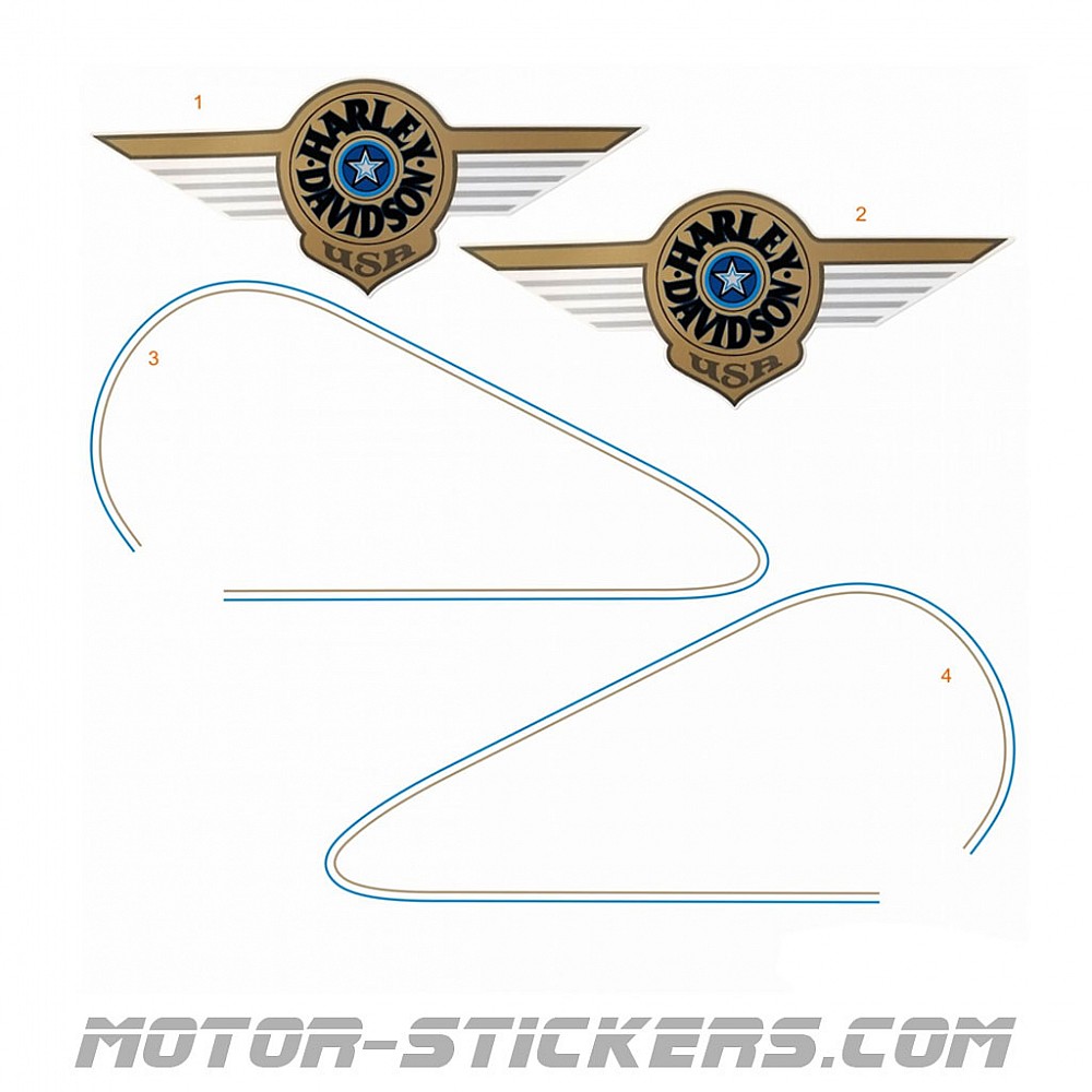 Harley Davidson Fat Boy 2004 decals