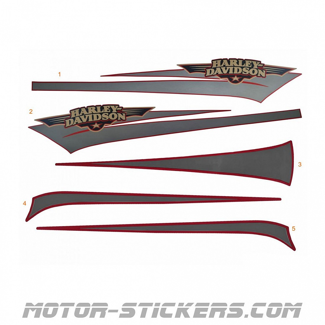 Harley Davidson Fat Boy 2010 decals