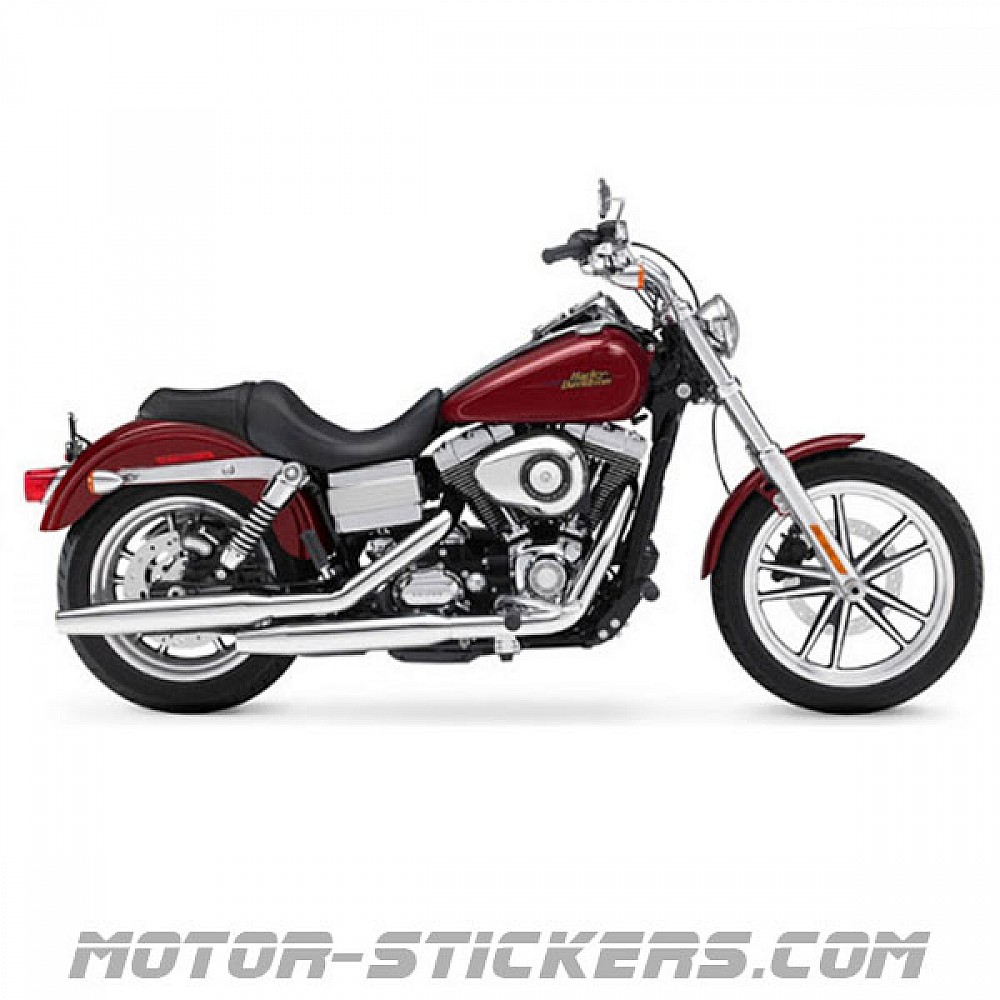 Harley Davidson Dyna FXDL Low Rider 2009 decals