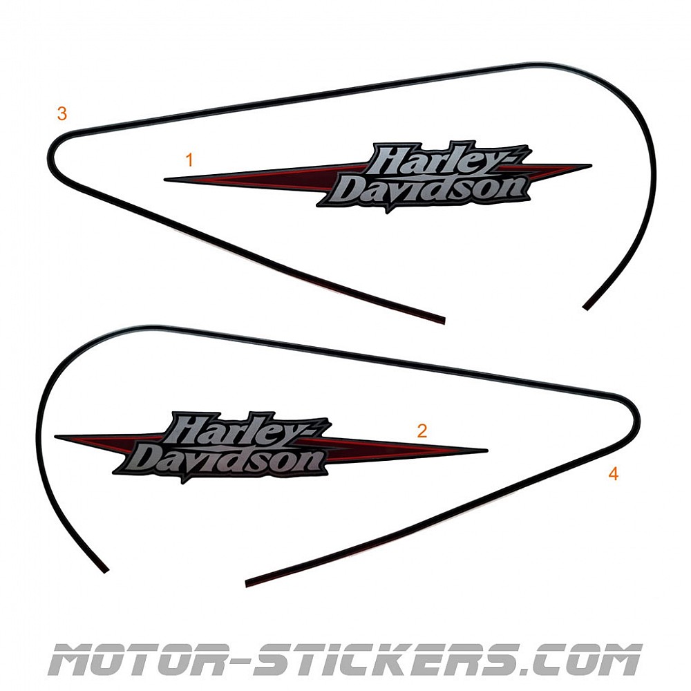 Harley Davidson Dyna FXDL Low Rider 2009 autocollants