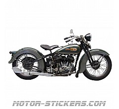 Harley Davidson Knuckle Speedball 36-1939 decals