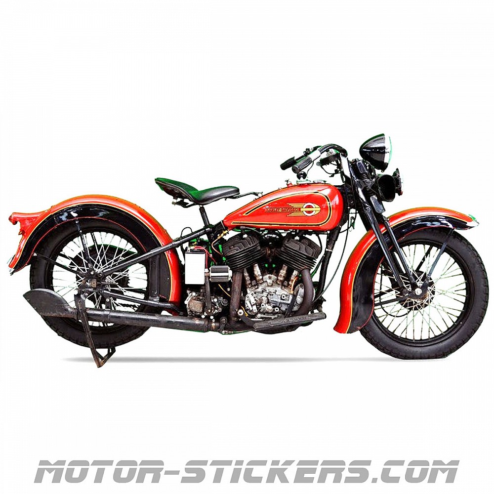 Harley Davidson Knuckle Speedball 36-1939 decals