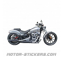 Harley Davidson Softail Breakout FXSB 2014 decals