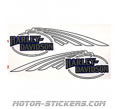 Harley Davidson Softail Custom '07-2008 decals