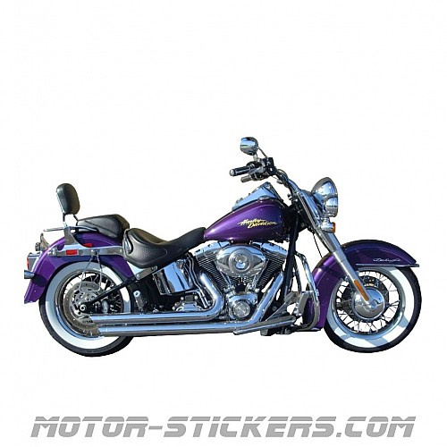 Harley Davidson Softail Deluxe decals