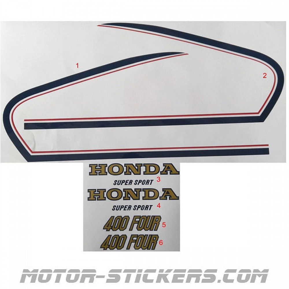 Honda CB 400 Four 1978 decals