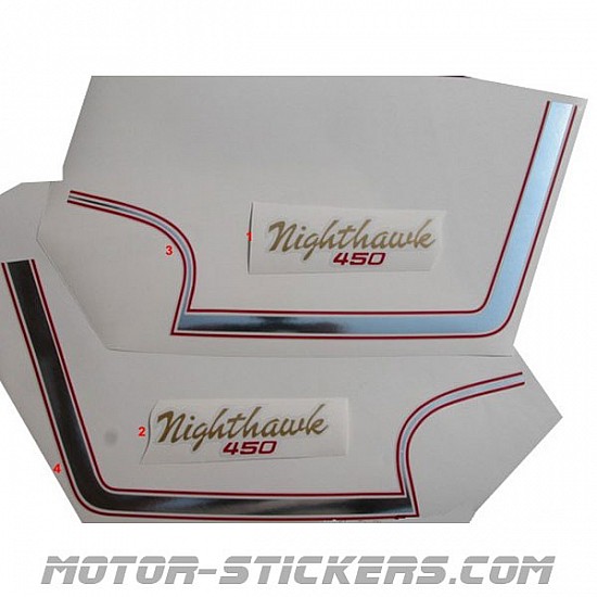 Honda CB 450 Nighthawk 1982 decals