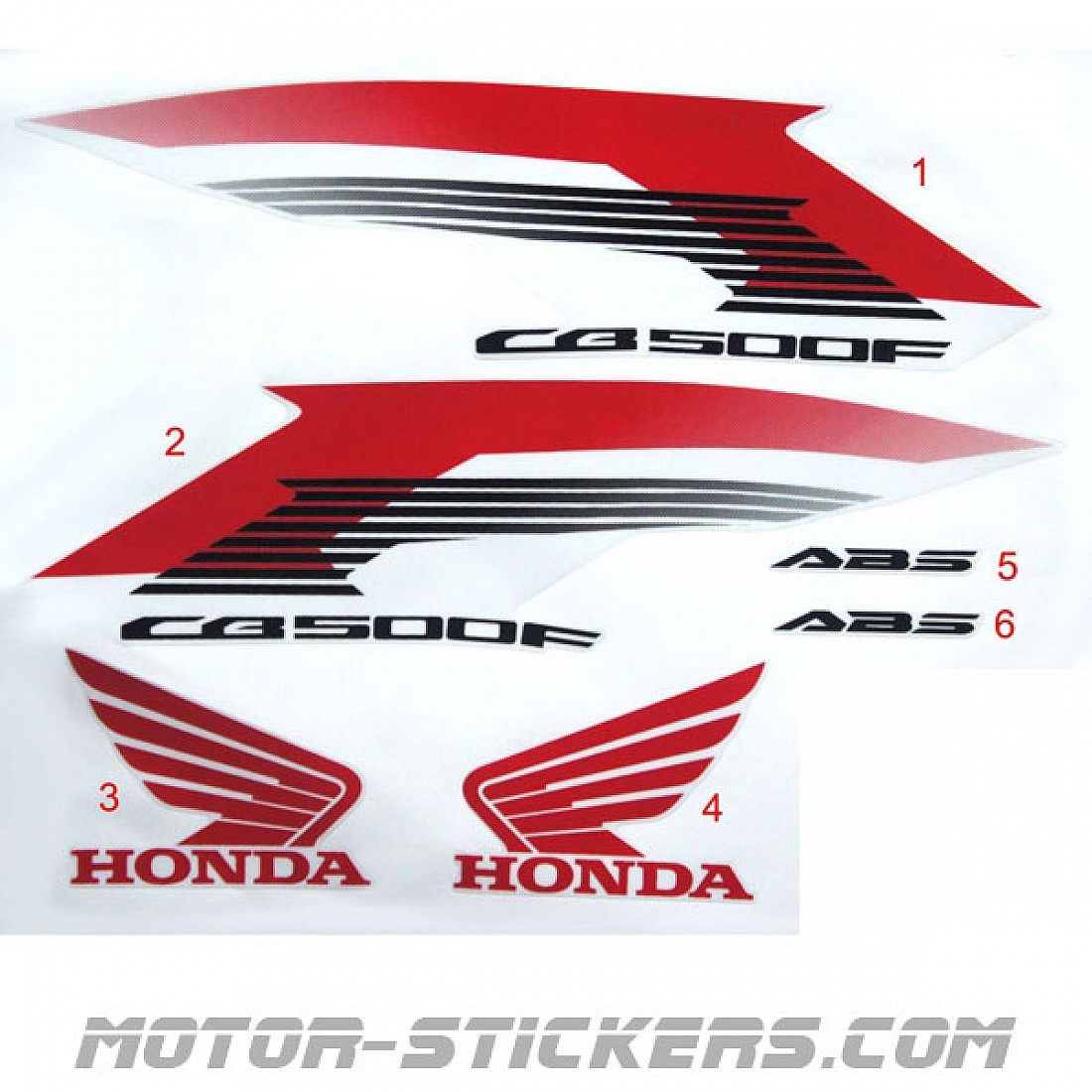 Honda CB 500F 2013 stickers